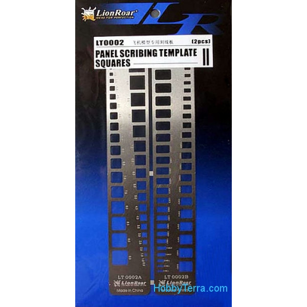 Panel Scribing Template (squares, 2 pсs) Great Wall Hobby LT0002 ...