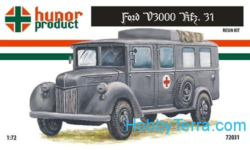福特V3000 Kfz.1（树脂套件） Hunor Product 72031 HobbyTerra.com