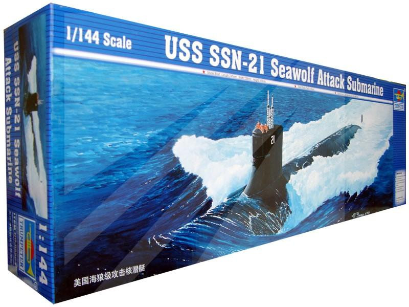 USS SSN-21海狼攻击潜艇 Trumpeter 05904 HobbyTerra.com