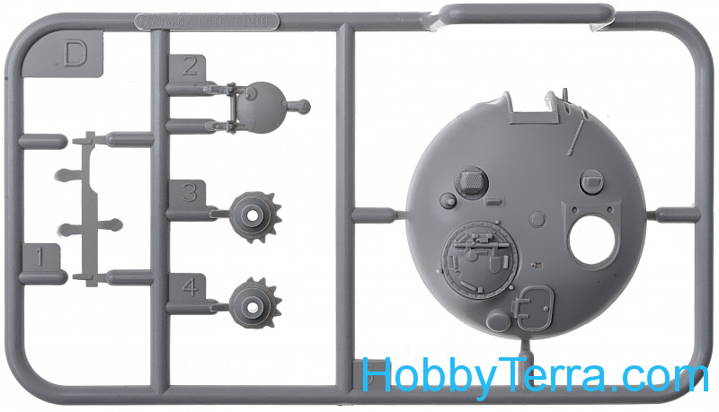 Soviet T-62 main battle tank, model 1962 Trumpeter 07146 HobbyTerra.com