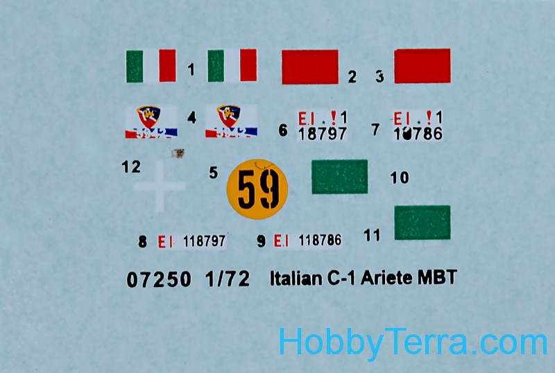 型号套件意大利C1 Ariete主战坦克 Trumpeter 07250 HobbyTerra.com