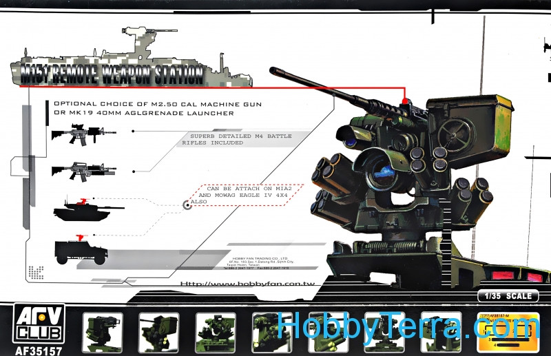 M151 Remote Weapon Station(RWS) AFV-Club 35157 HobbyTerra.com