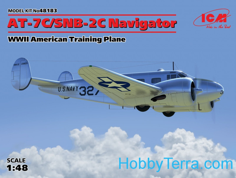 AT-7C/SNB-2C Navigator, WWII American Training Plane ICM 48183 ...