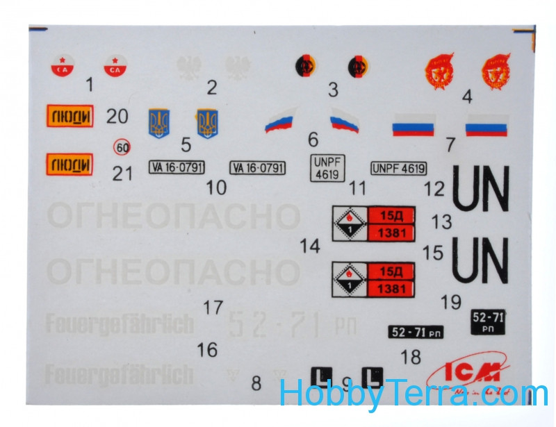 Ural-375D Soviet Army cargo truck ICM 72711 HobbyTerra.com