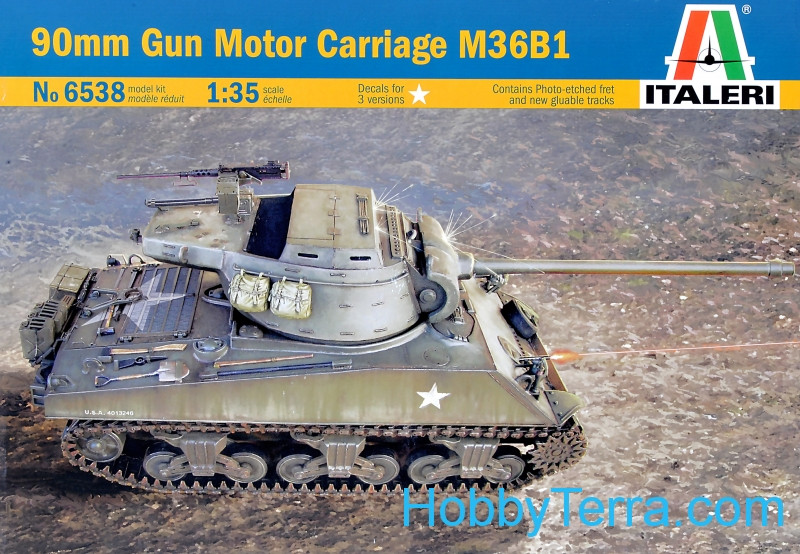 90-mm gun motor carriage M36B1 Italeri 6538 HobbyTerra.com