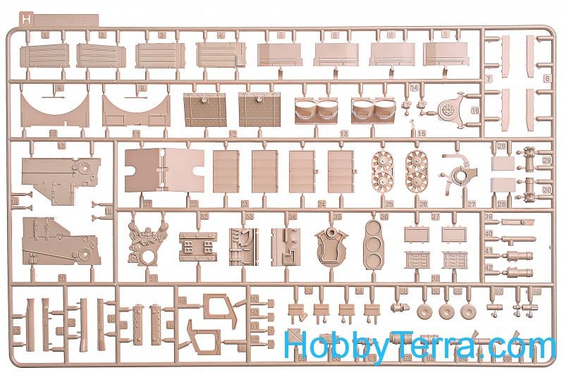 タイガーI、初期生産、東部戦線1943 W / Full Interior Rye Field Model RM5003 HobbyTerra.com