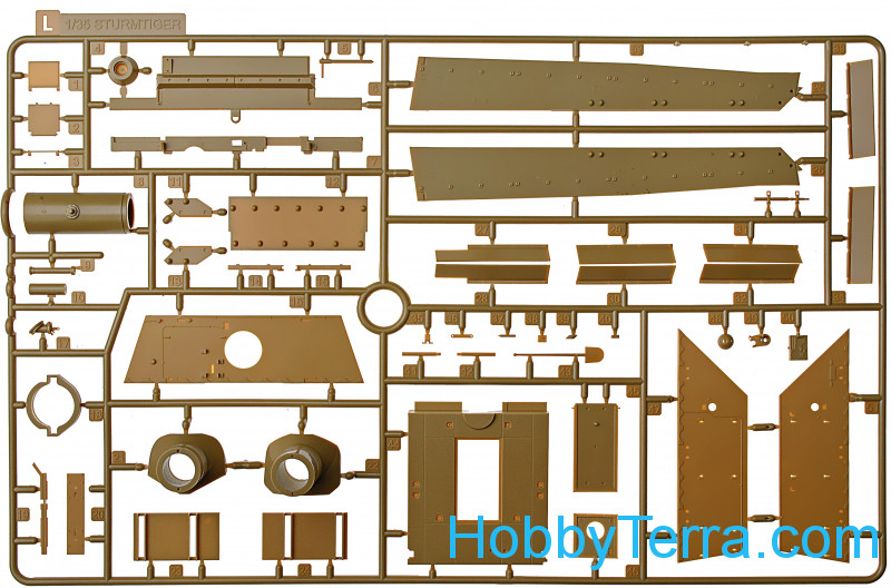 Self-propelled gun Sturmtiger (Full Interior) Rye Field Model RM5012 ...
