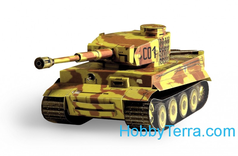 戦車装甲。Kpfw VI "タイガー"ペーパークラフト（スナップフィット） Umbum 198-01 HobbyTerra.com