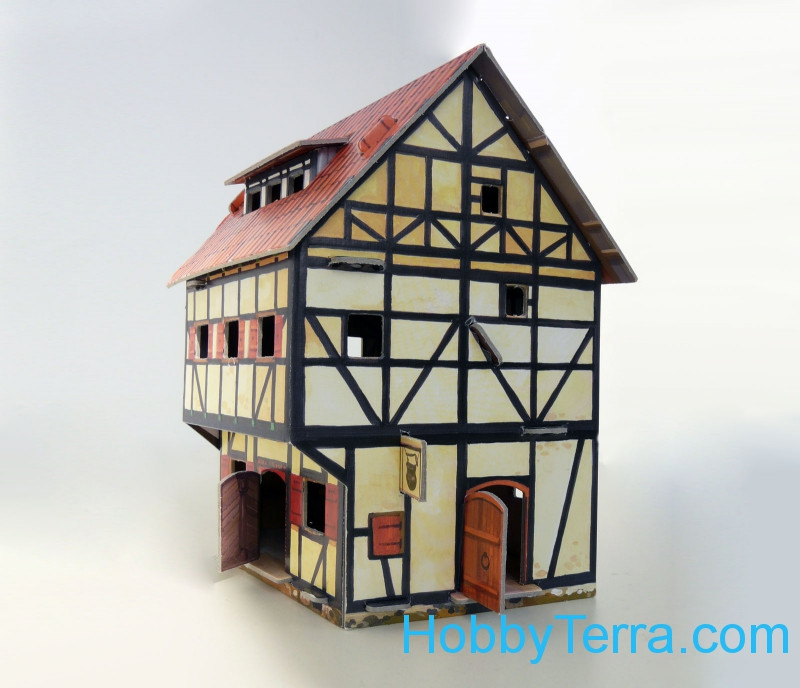 ゲームセット。 "中世都市" - 居酒屋、紙のモデル Umbum 213 HobbyTerra.com