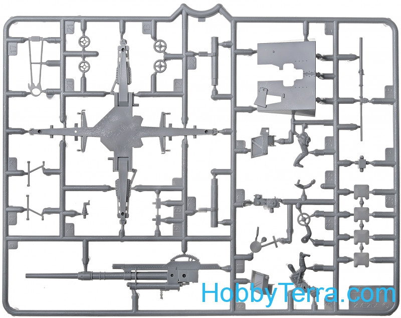 高射砲36/37ドイツの重い対空砲 Zvezda 6158 HobbyTerra.com